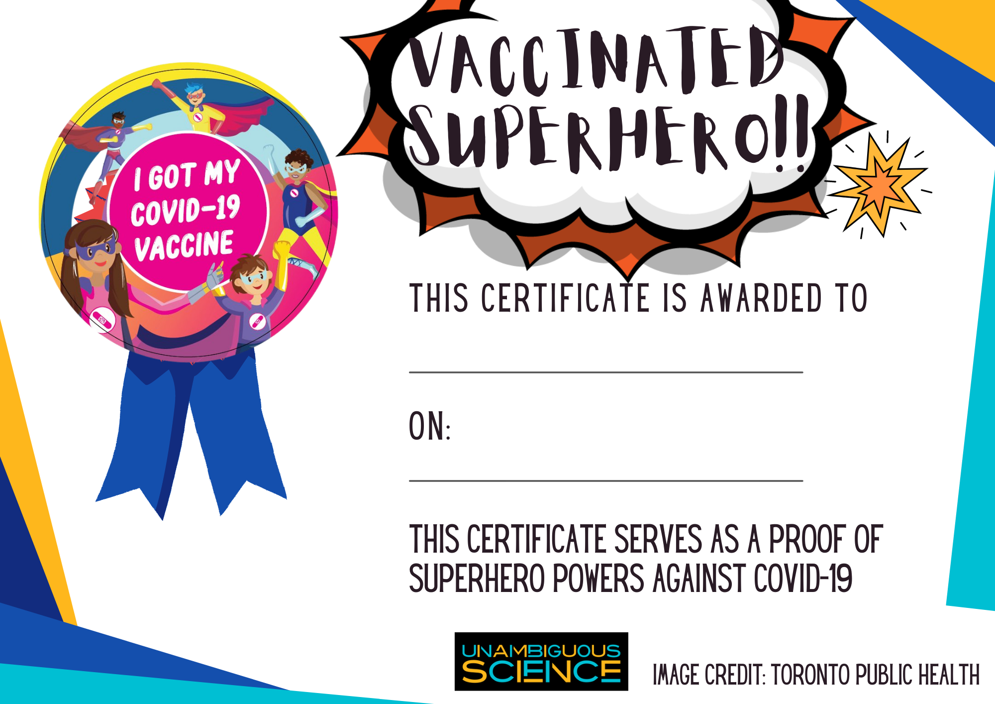 Download Kids Award Certificate Here! – Unambiguous Science