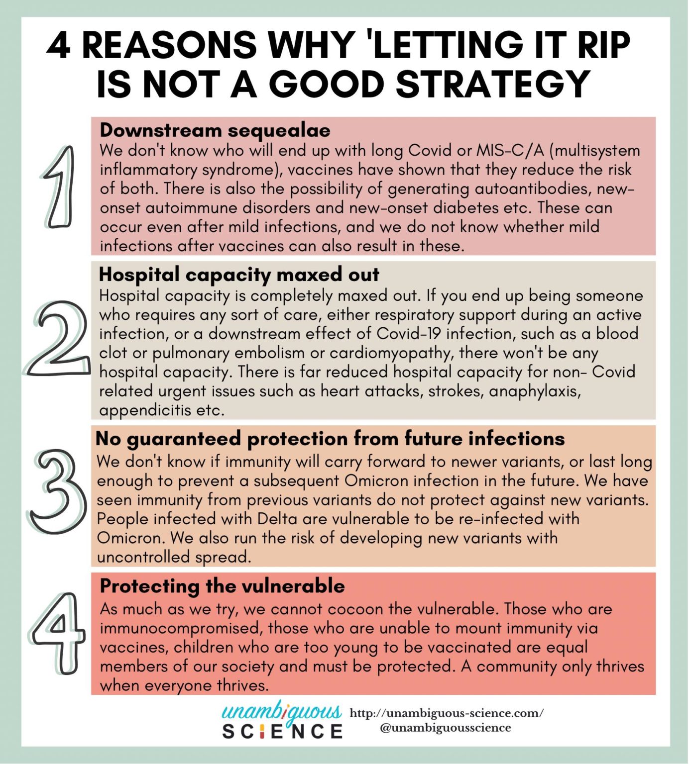 On the ‘Let It Rip’ Strategy – Unambiguous Science